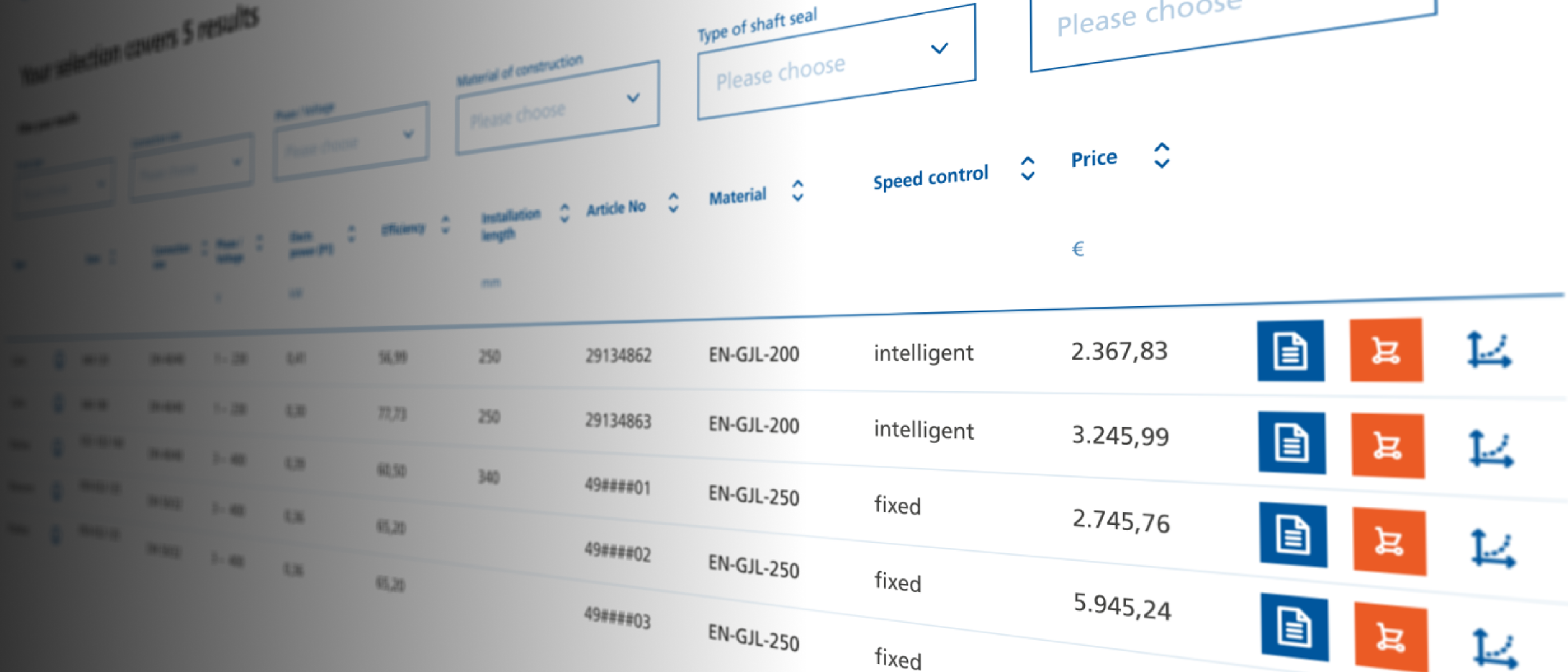 Easy product selection with KSB Select | KSB