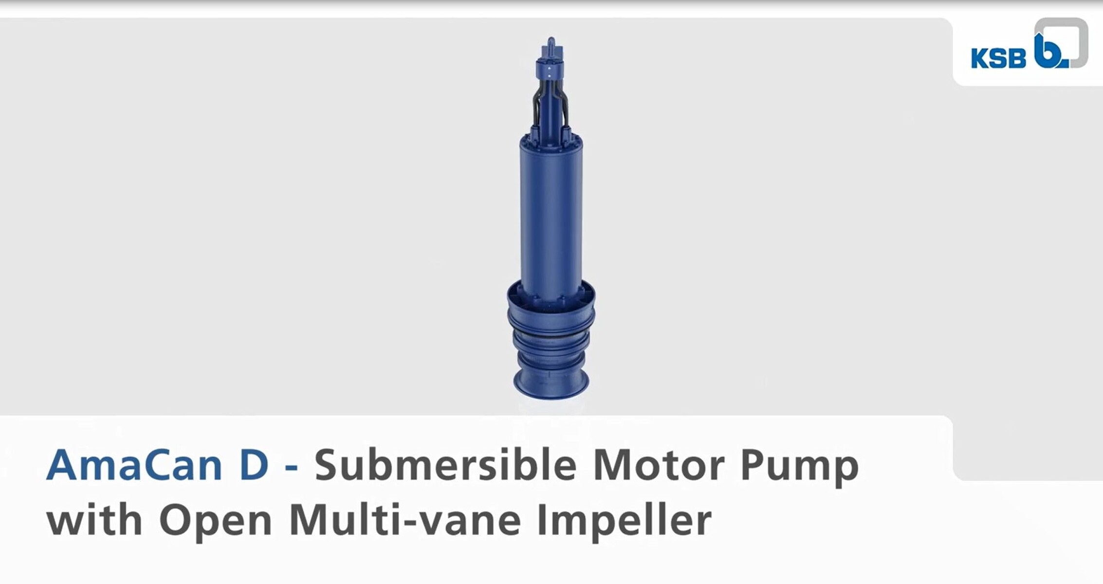 The new submersible motor pump with open multi-vane impeller combines ...